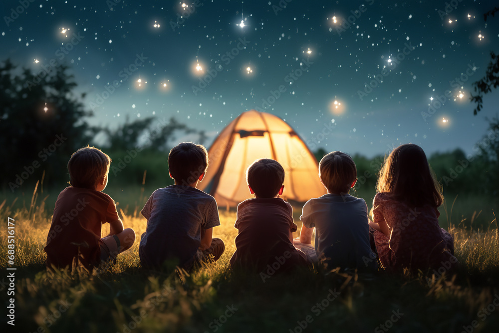 Children at an astrology-themed summer camp engage in learning ...