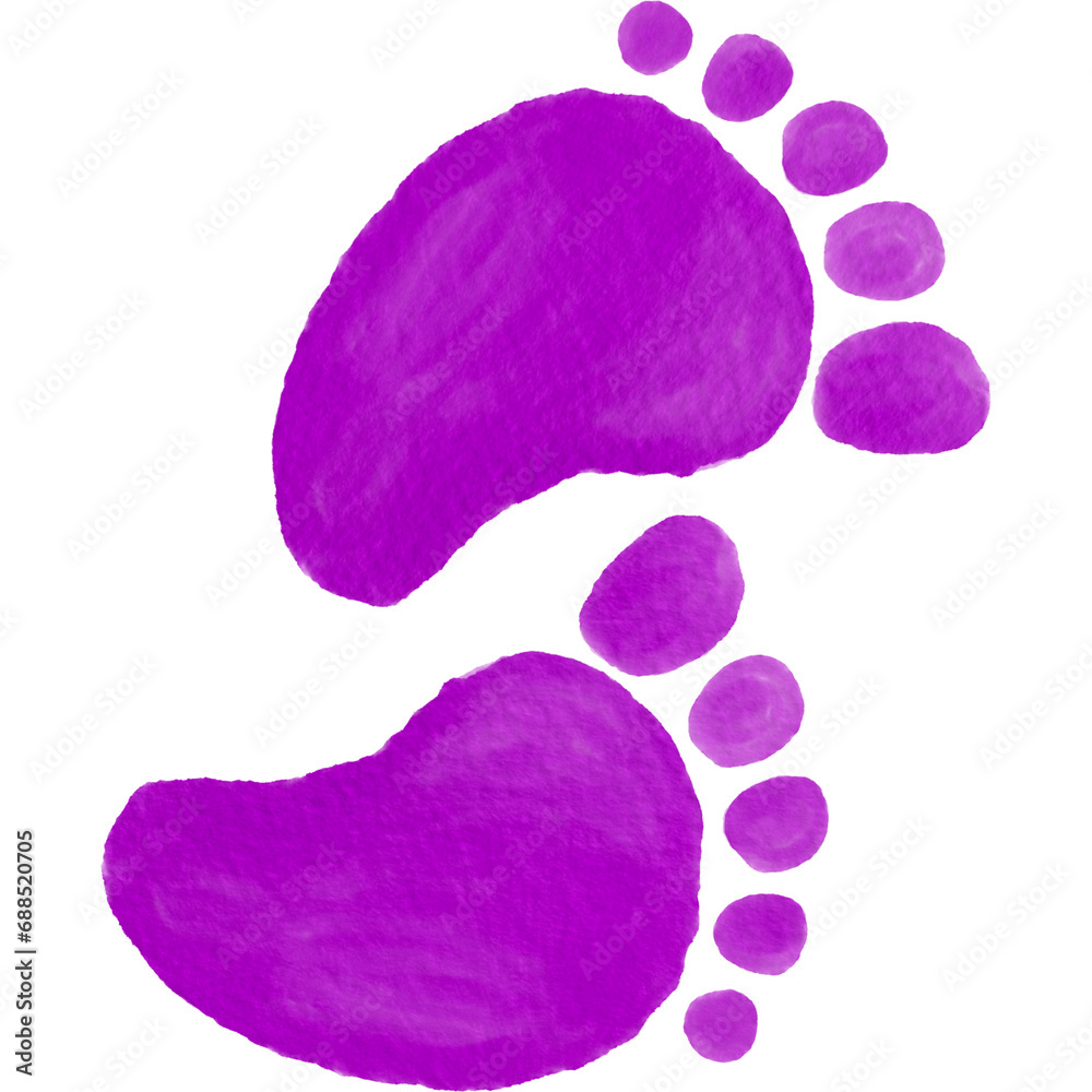 Little Feet PNG Transparent, Drawing Little Feet, Baby Footprints ...