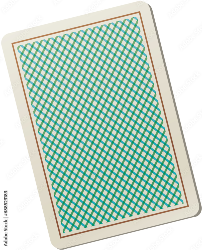 playing card back isolated on transparent background Stock Vector ...