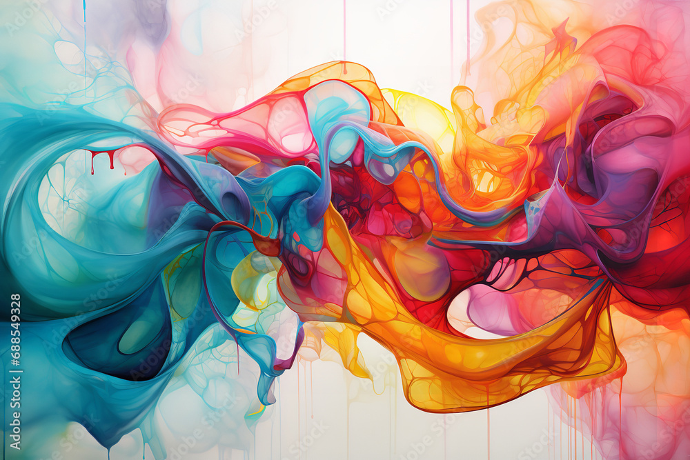 An artistic image of an abstract art piece inspired by the concept of ...