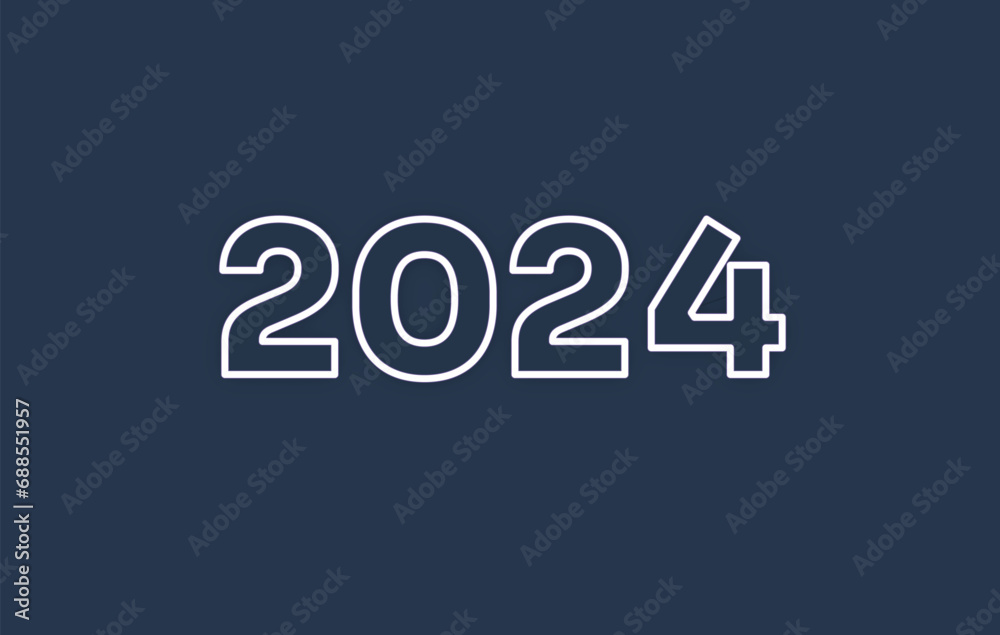 Happy new year 2024 design, new year 2024, 2024 logo, 2024 new year ...