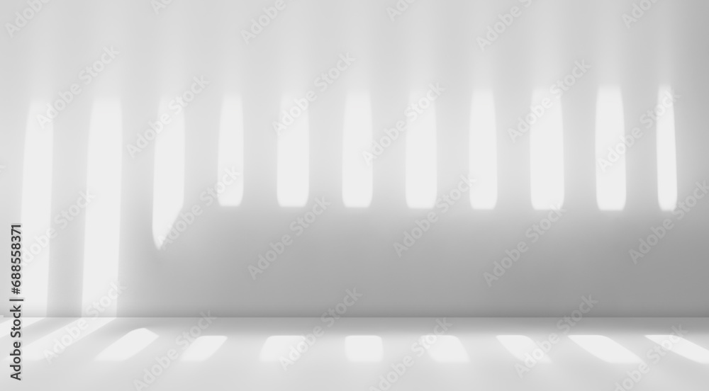 Background White Wall Studio with Shadow,Light Window Reflection on ...