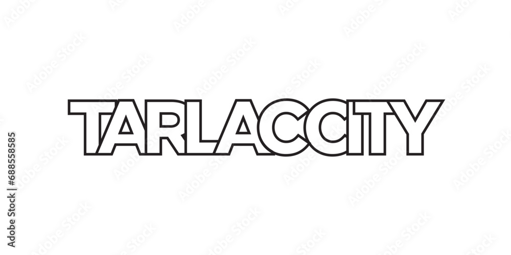 Tarlac City in the Philippines emblem. The design features a geometric ...