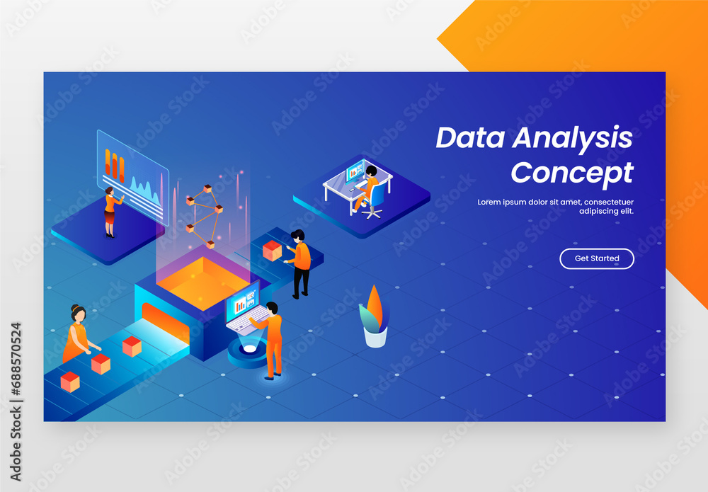 Data Analysis Concept Based Landing Page Design with Business People ...