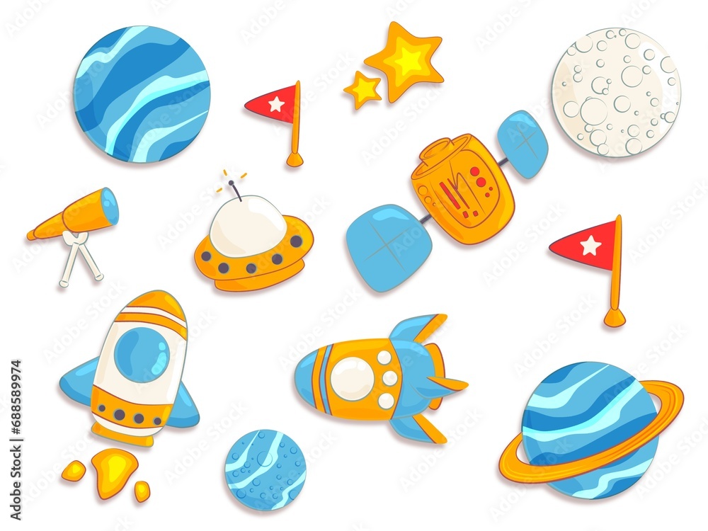 Space Object Design Illustration Element Objects Solar System Stock Illustration Adobe Stock