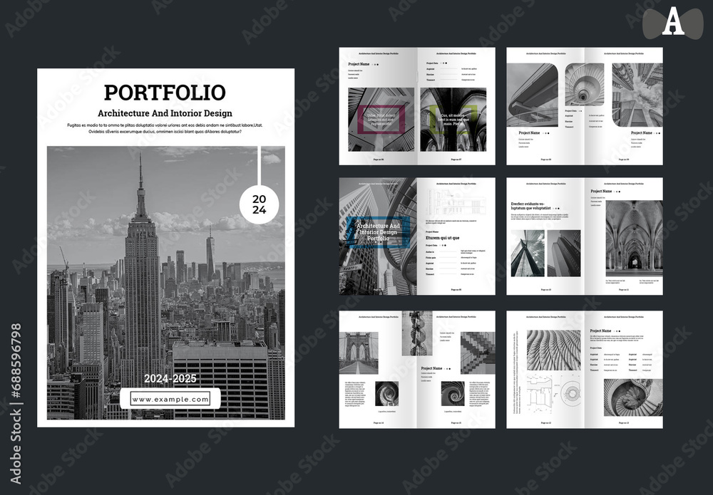 Portfolio Magazine Template Stock Template | Adobe Stock