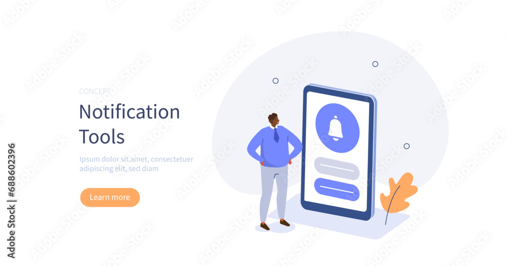 Time tracking and notification. Character organizing work time ...