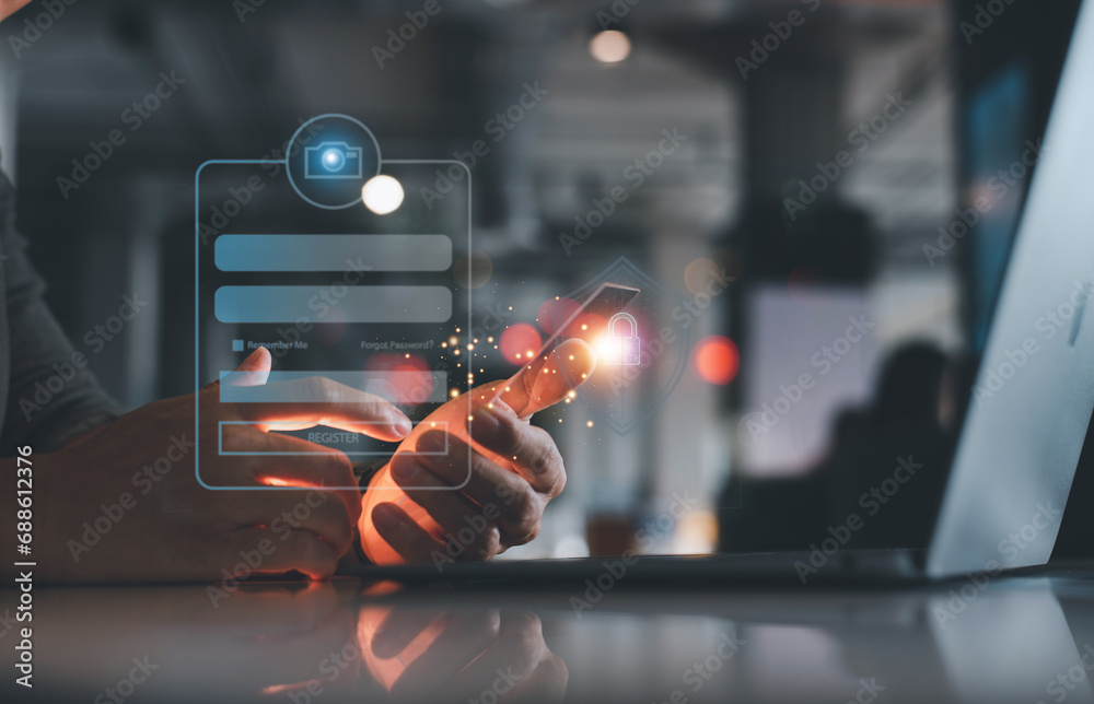 User authentication using multiple factors, login, data protection and ...