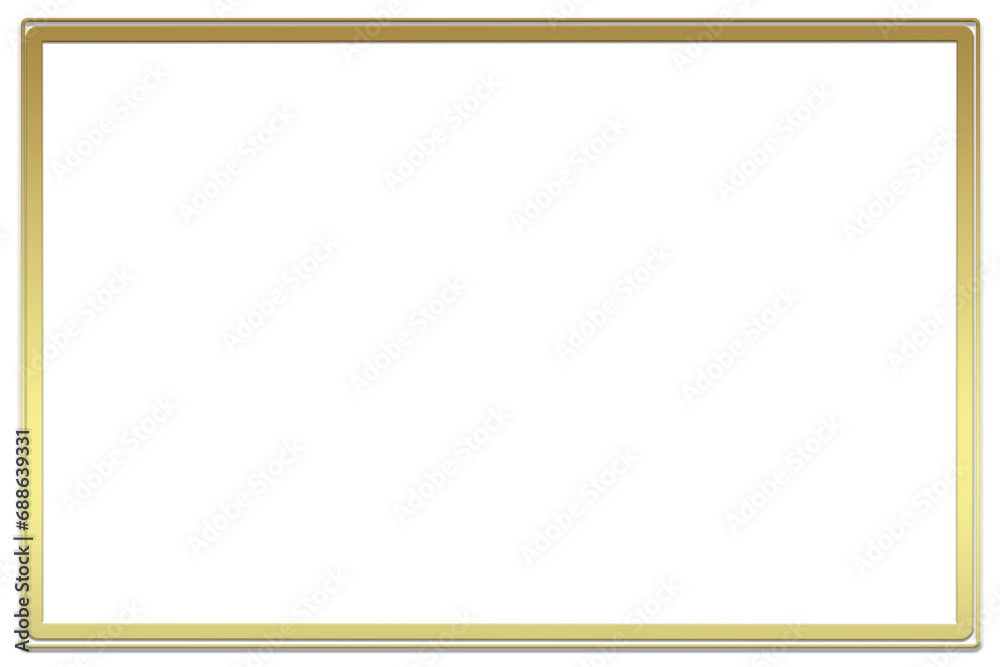 Transparent rectangular frame Golden Borders PNG ilustração do Stock ...