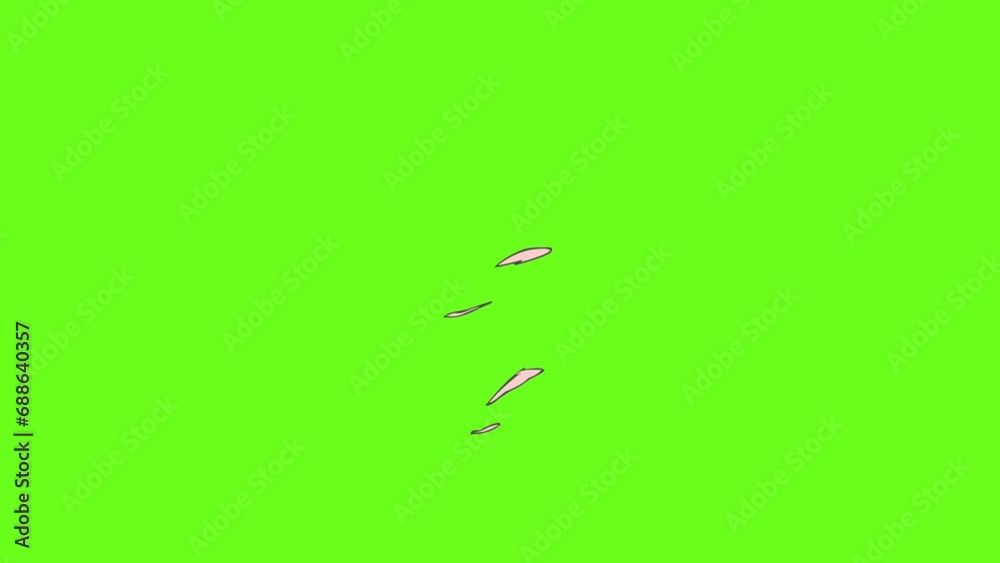 Cartoon Hands Stickers pack on green screen. Alpha channel, transparent ...