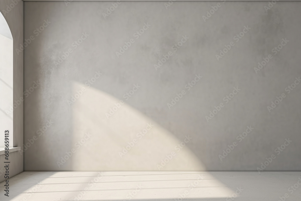 Minimalistic abstract simple light gray background,plastered wall with ...