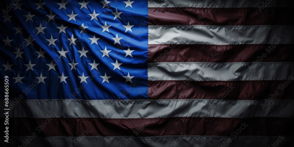 The Thin Blue Line Flag representing American patriotism and law ...