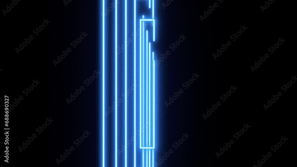 trendy alphabet letters I animation neon light effect a to z letter ...