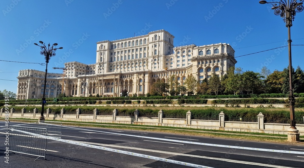 Palace of the Parliament also known as The People's House, in Bucharest ...
