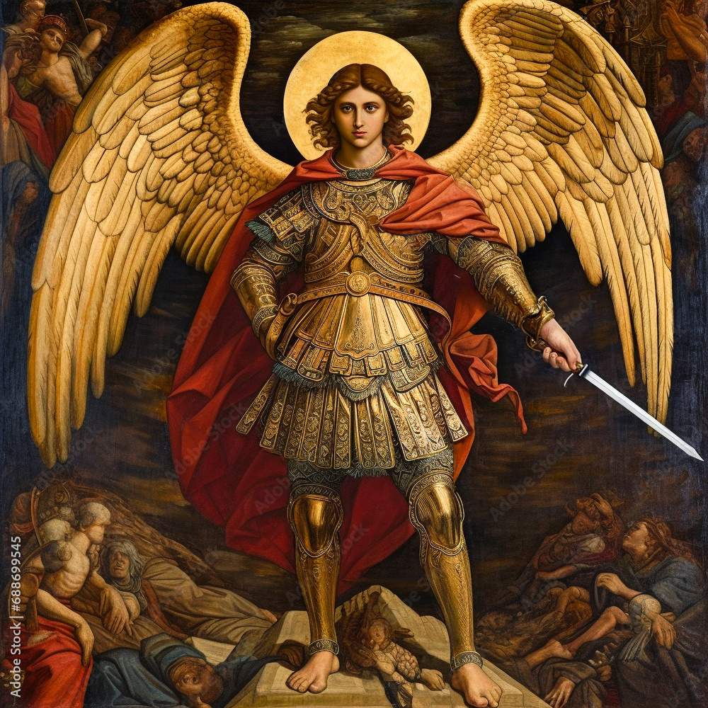 the depiction of St Michael the Archangel in Byzantine art . AI ...