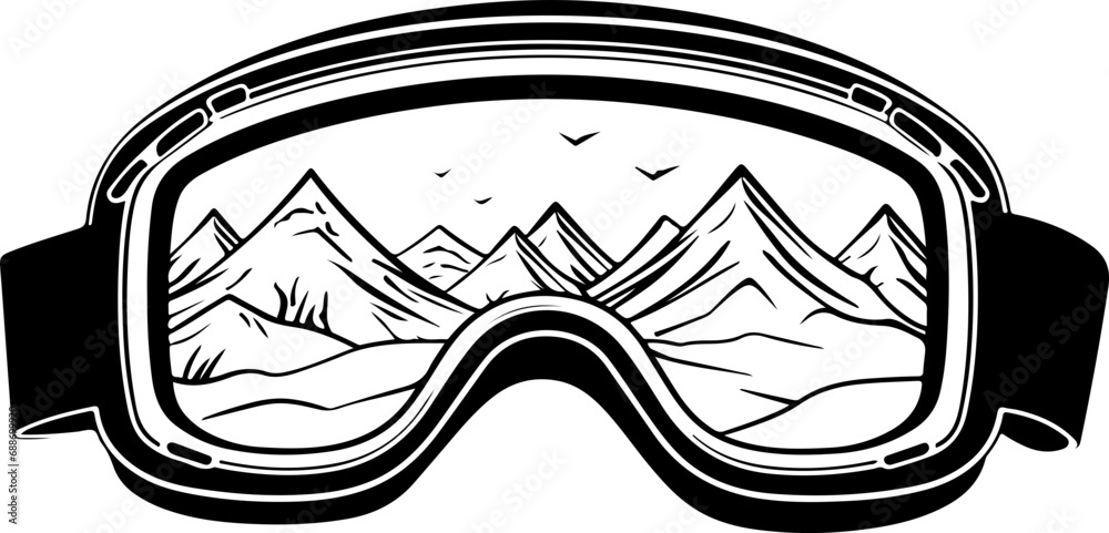 Ski Goggles SVG, Skiing SVG, Winter Sports SVG, Mountains svg, Snow svg ...