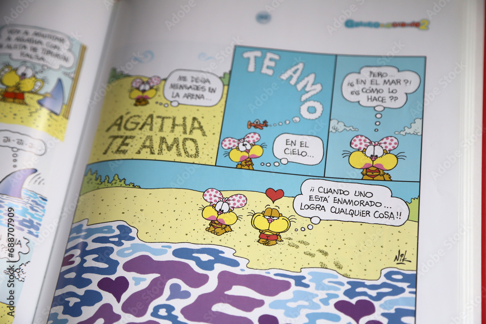 Gaturro cartoon by Argentine cartoonist Nik. The cat Gaturro and his ...