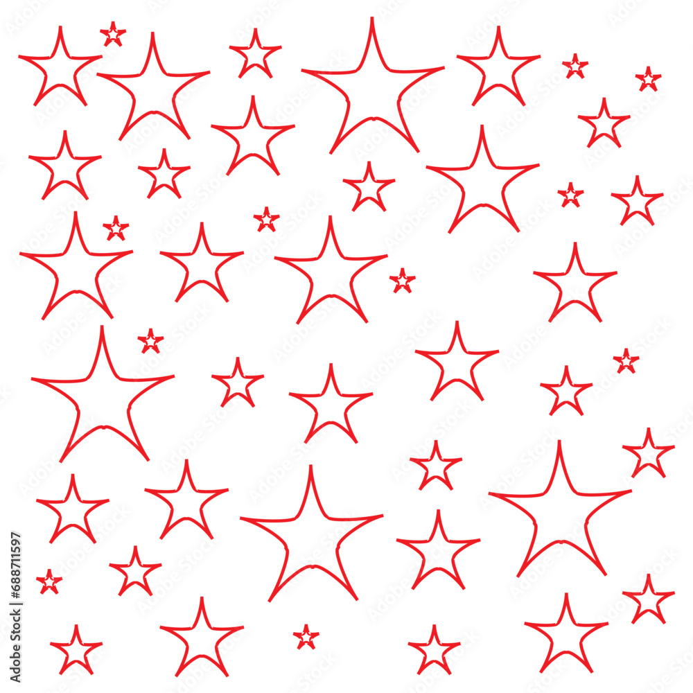 star cartoon set with different color isolated on white background for ...