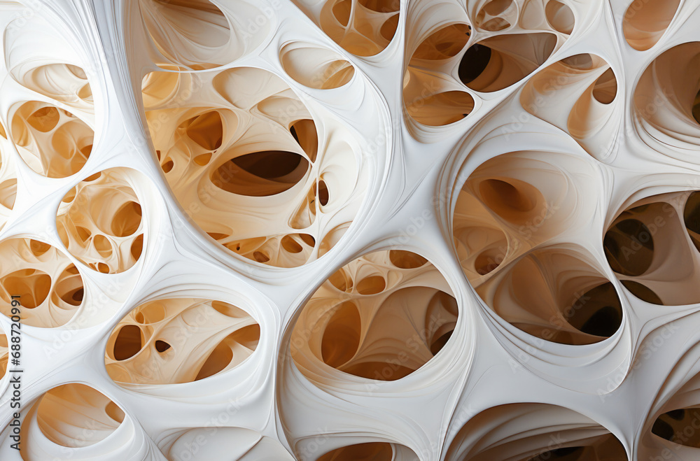 Absract Dynamic Organic Background. Biomorphic design free form surface ...