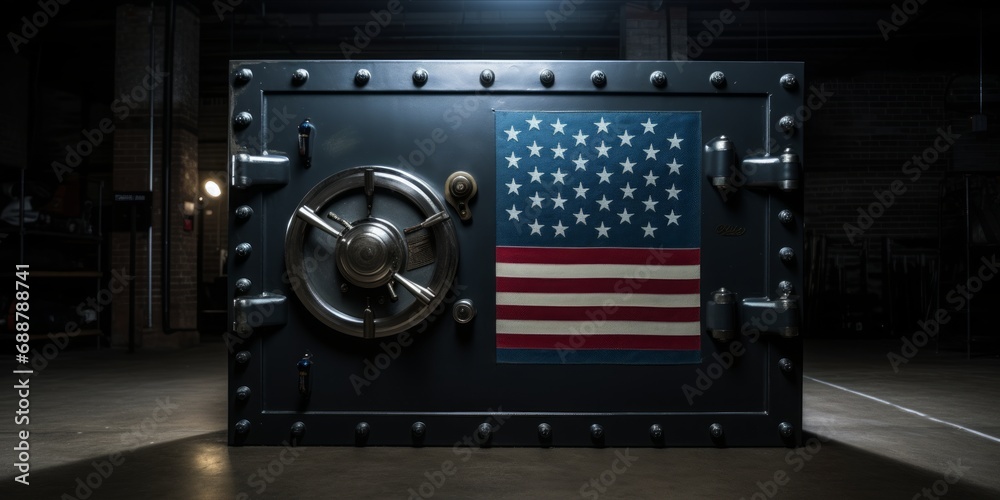 ortress of Resilience: A very big bank safe stands as a symbol of ...