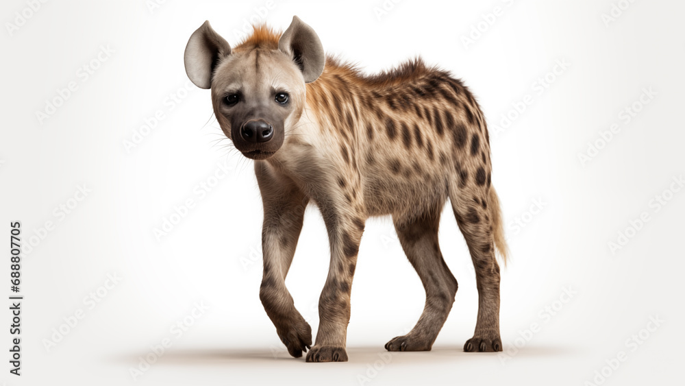 Hyena on White Background, CGI Render Stock Photo | Adobe Stock