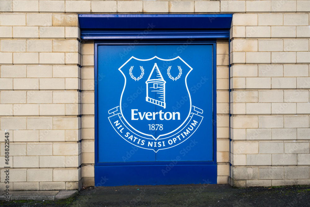 Liverpool, Merseyside, UK, February 2017:Everton football club stadium ...