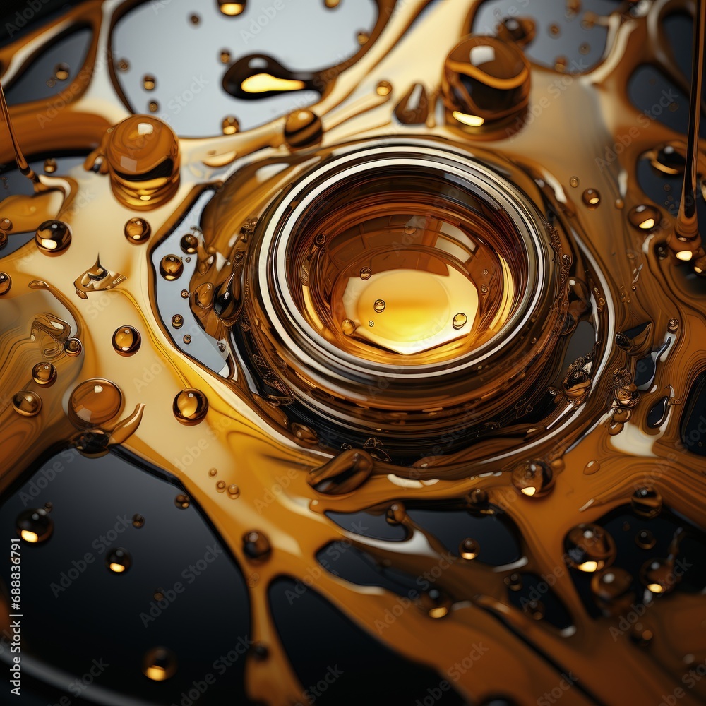 Motor oil in the mechanism of a car engine: care for durability and ...