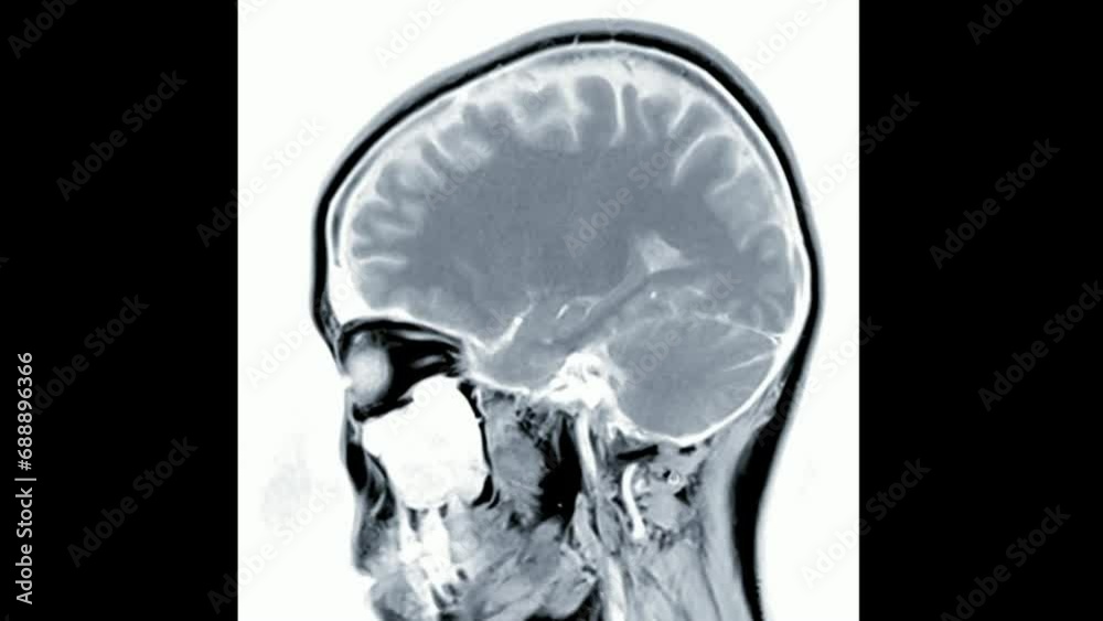 CT Brain scan image MRI human anatomy disease research healthy adult ...
