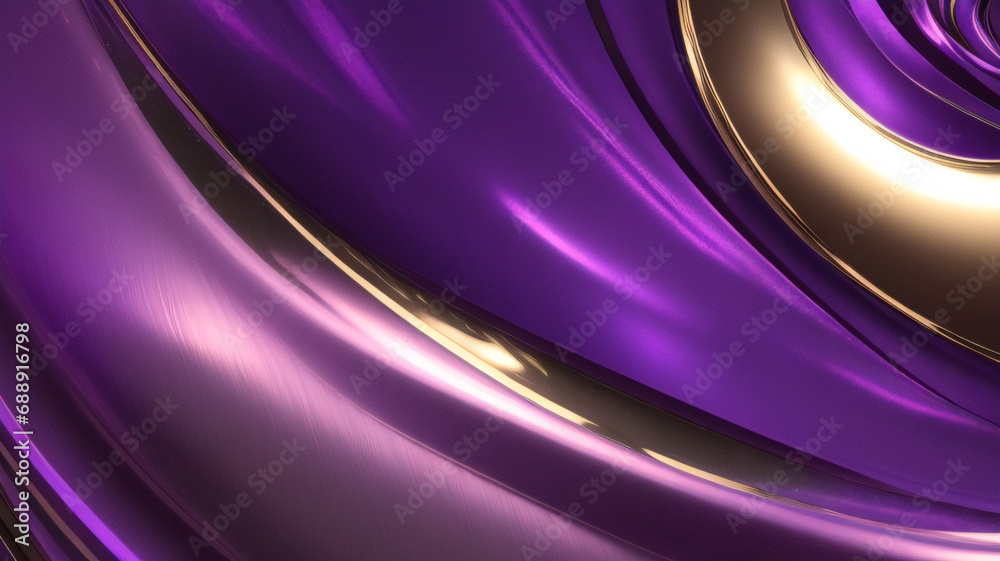 Luxury shiny metal purple foil, holographic texture with abstract ...