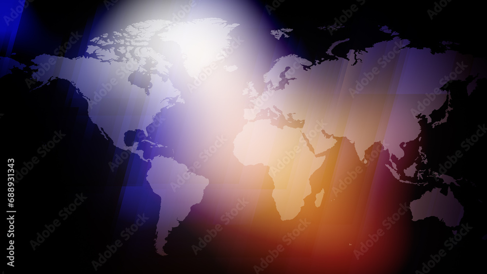 ภาพประกอบสต็อก Technology news map abstract background for global ...