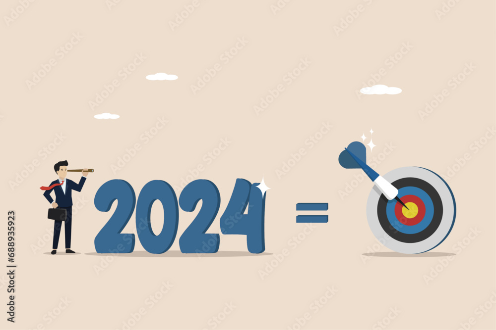 Business prospects in 2024, planning or forecasting, vision of future ...