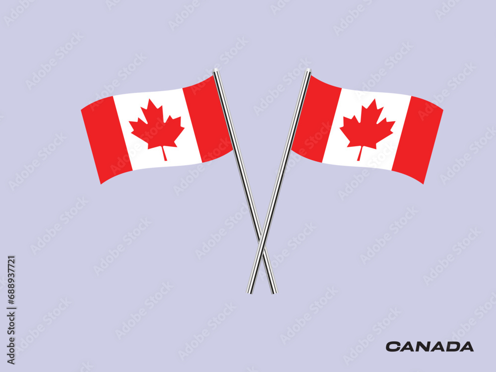 Flag of Canada, Canada cross flag design. Canada cross flag isolated on ...