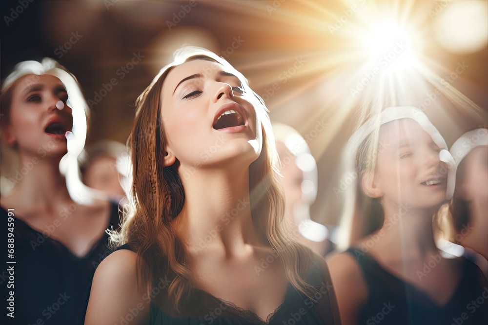 Choral Group background Stock Photo | Adobe Stock