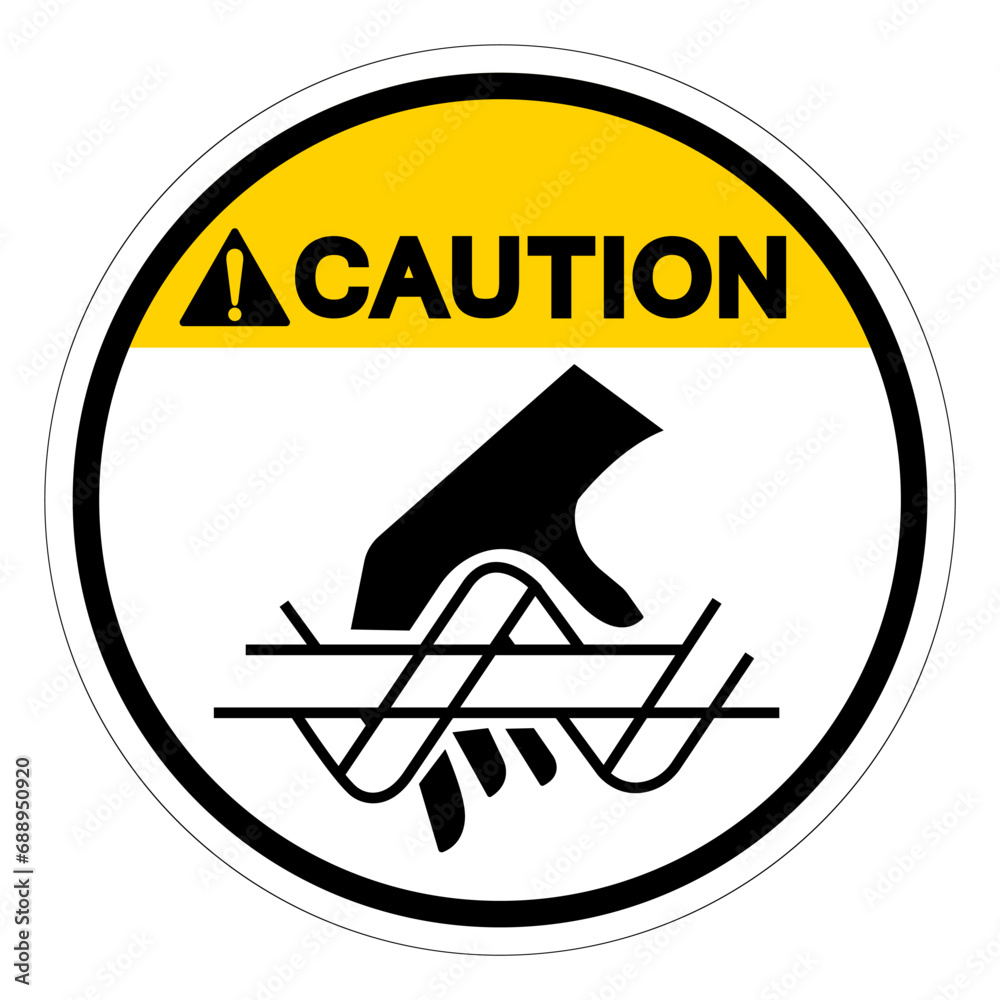 Caution Cutting Of Finger Symbol Sign, Vector Illustration, Isolate On ...
