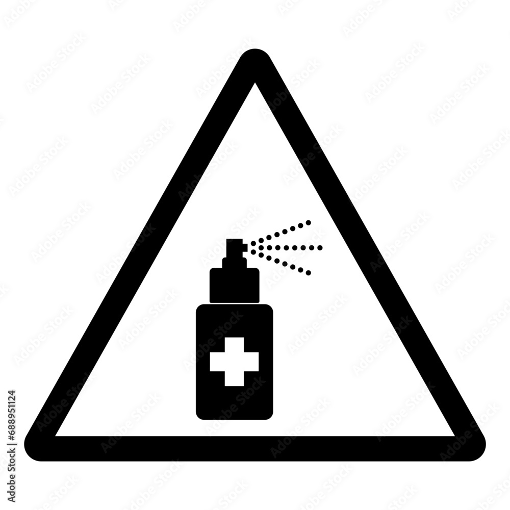 Spray Alcohol Symbol Sign, Vector Illustration, Isolate On White ...