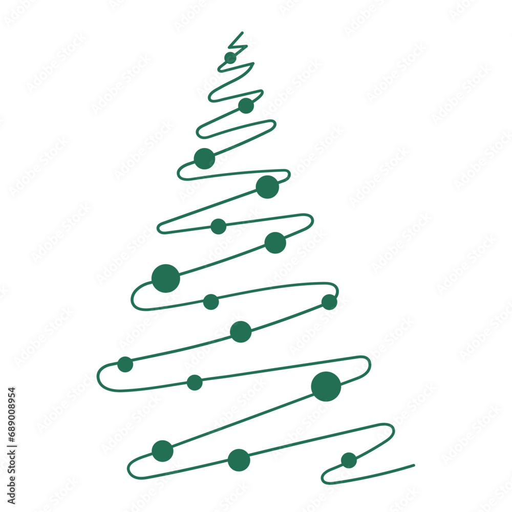 CHRISTMAS TREE SVG Bundle, Christmas Tree Outline, Christmas Ornaments ...