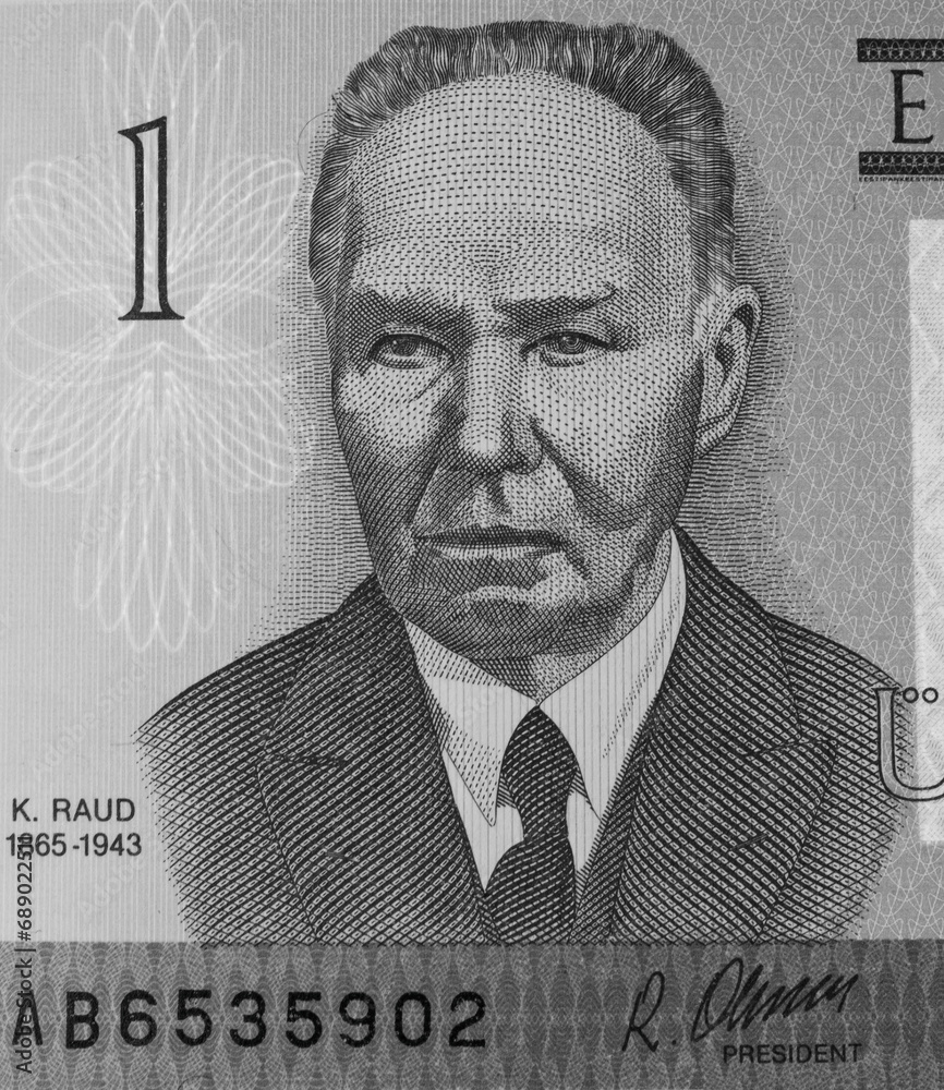 Imagen en blanco y negro de la parte central de un billete del Banco de ...