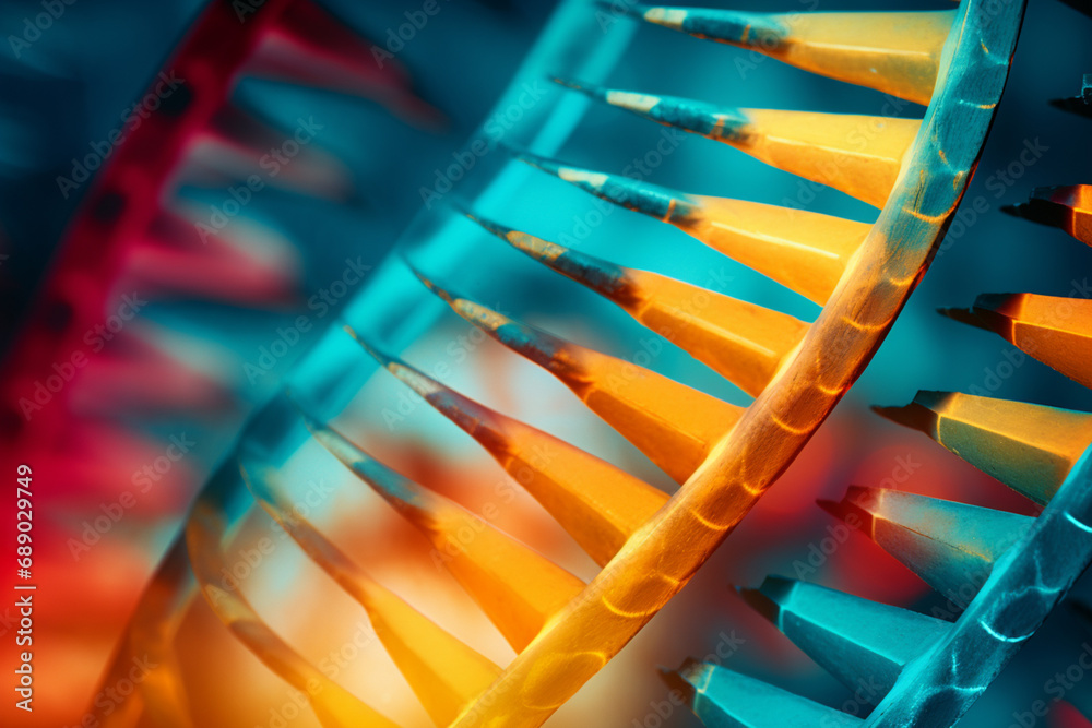 Abstract genetic palette symbolizing the precision and versatility of ...