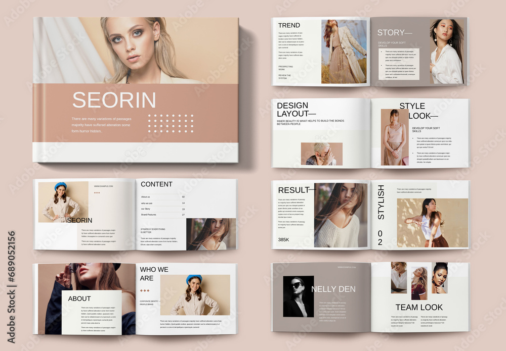 Seorin A4 Portrait Templates Stock Template | Adobe Stock