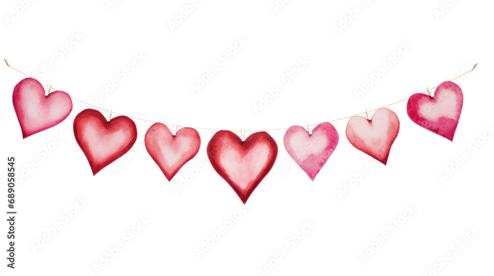 Heart shaped banner background isolated on transparent background. PNG ...