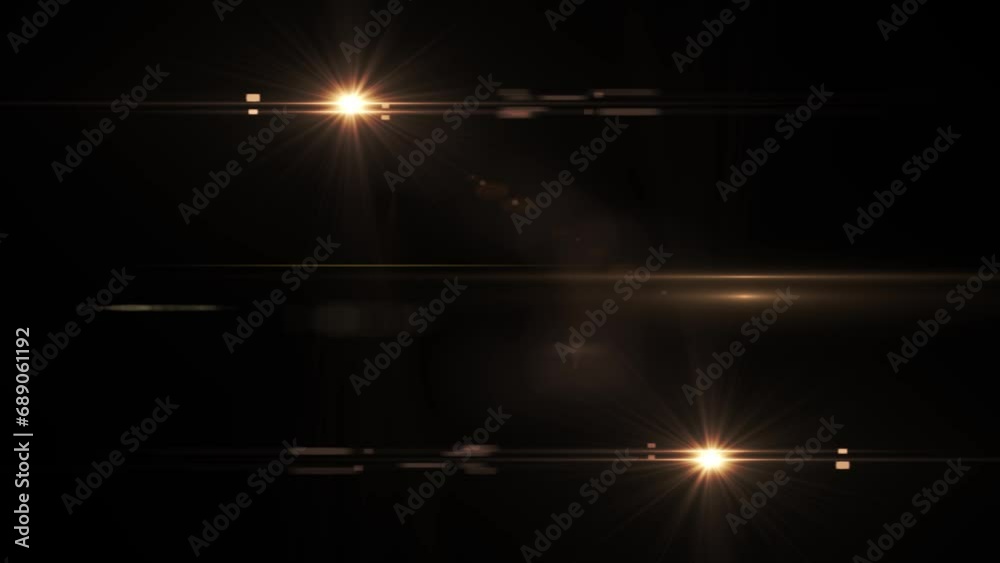 4K Moving Light Rays, Optical Lens Flare Animation. beam lens flare ...