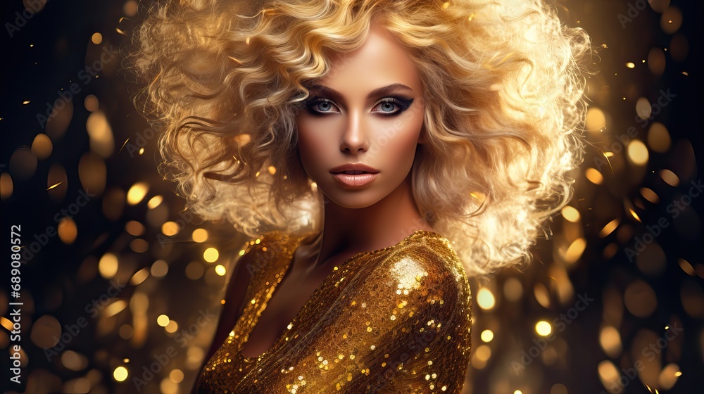 Spectacular, young, beautiful woman - a model, singer, dancer or ...