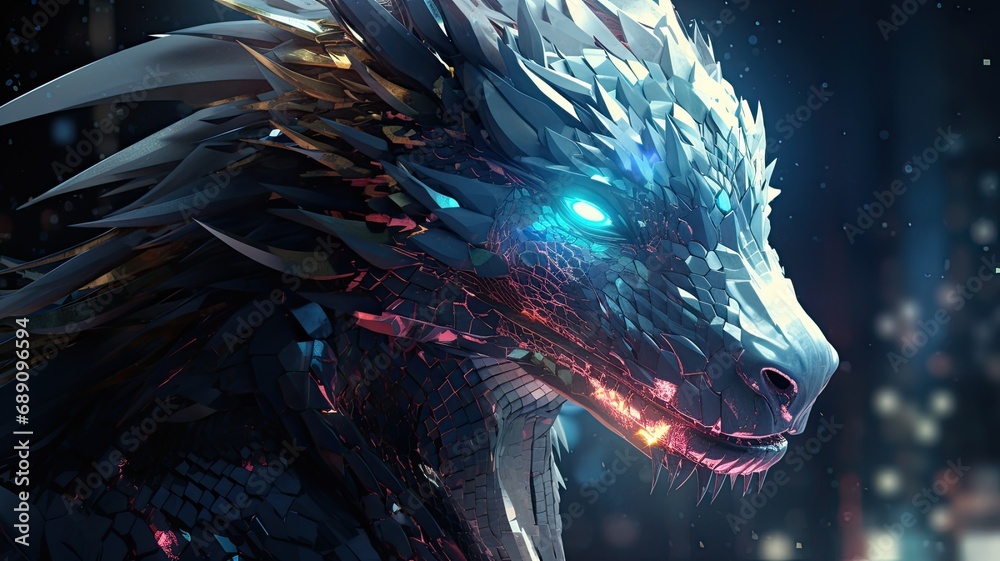 Artistic representations of dragon avatars in digital spaces ...