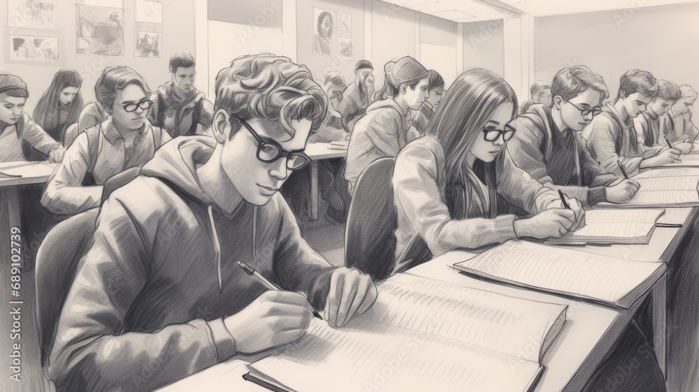 students taking notes, using different techniques and tools to capture ...