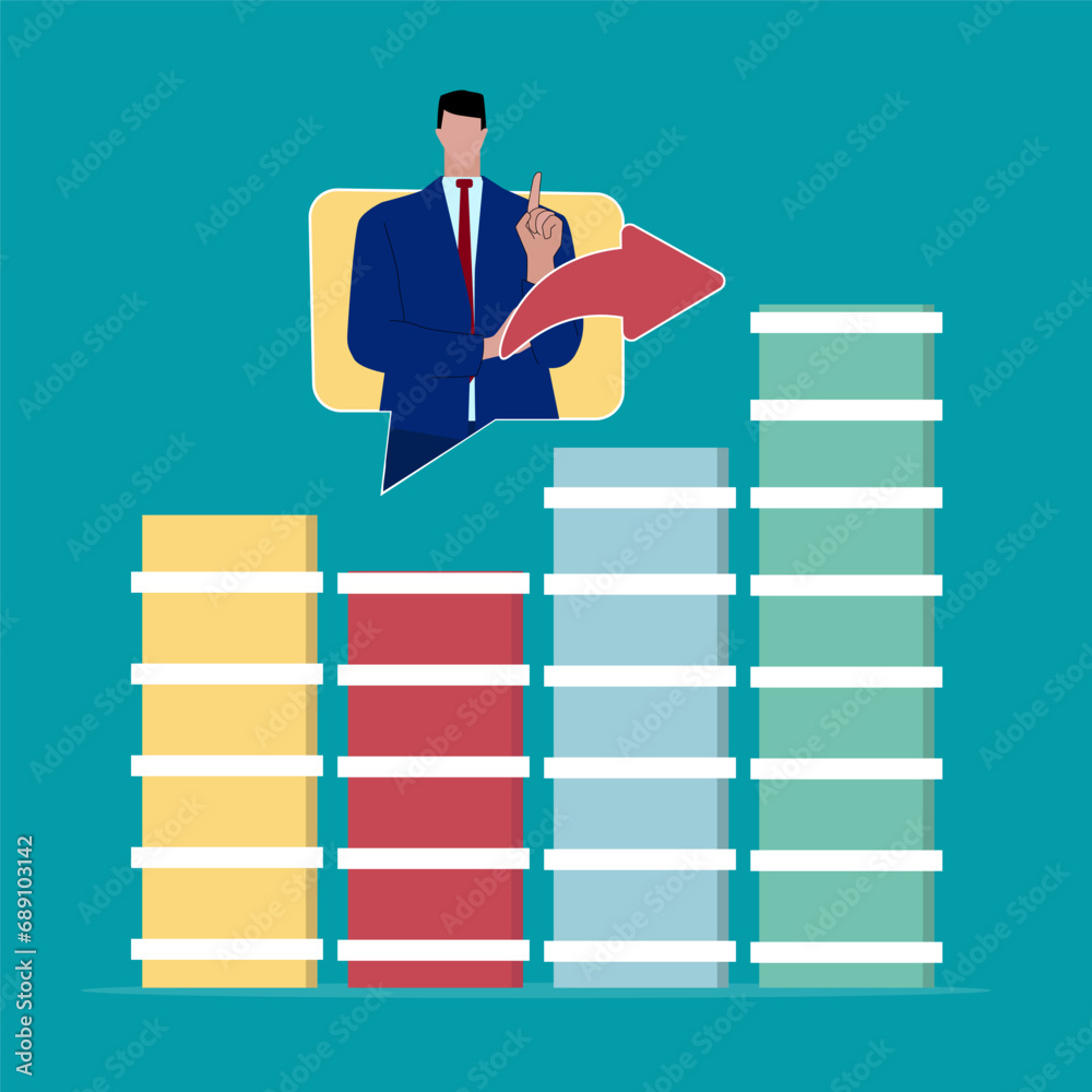 Pie chart for reports and presentations UI, WEB. Simulated pie chart of ...