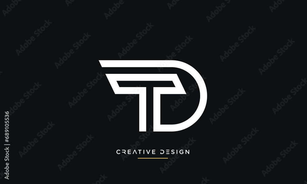TD or DT Alphabet letters logo monogram Stock Vector | Adobe Stock