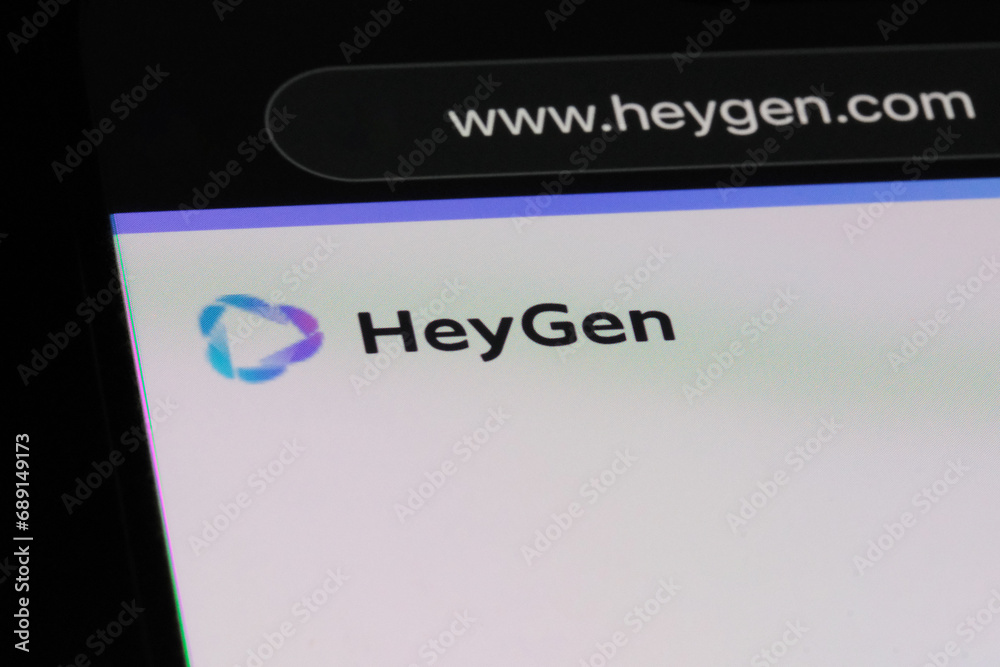 Shanghai,China-Dec.6th 2023: HeyGen AI video generator platform and ...