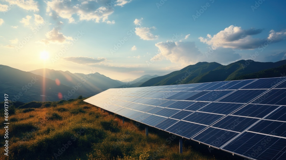 Solar cell in solar farm, Alternative energy and sustainable energy ...