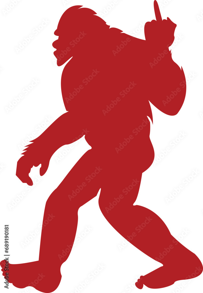 Bigfoot svg vector cut file for cricut and silhouette Stock Vector ...