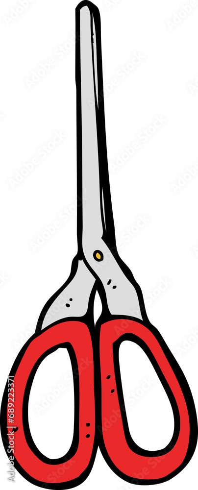 cartoon scissors Stock Illustration | Adobe Stock